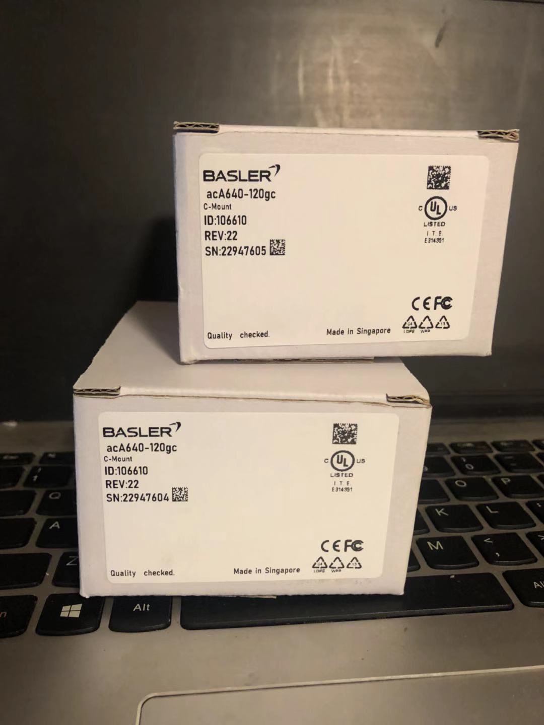 BASLER原装ACA640-120GC全新包装 30w像素工业相机