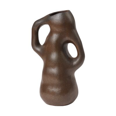 瑞典直邮Broste Copenhagen Isolde花瓶石器装饰摆件客厅人体造型