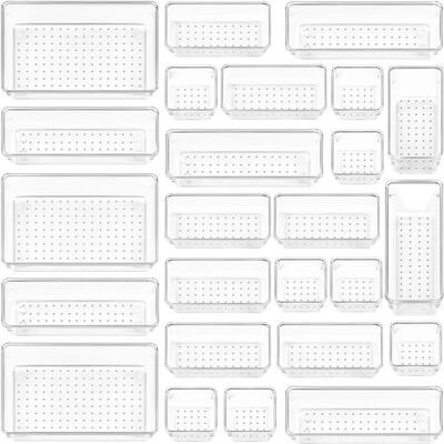 transparent drawer partition storage box cosmetics organize