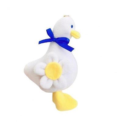 Duck Keychain Soft Cute Flower Duck Plushies with Hook