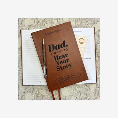 Dad, I Want to Hear Your Story 父亲节礼物故事皮革笔记本