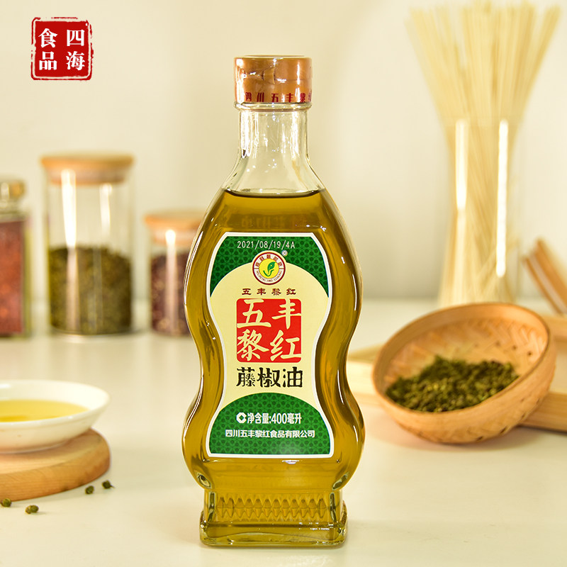 四川五丰黎红藤椒油400ml青花椒油麻椒油特麻凉拌肉家用麻油特产