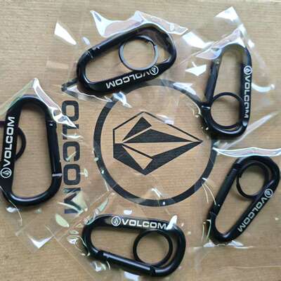 VOLCOM滑板钥匙扣铝合金登山扣KR3W快挂锁匙扣背包挂扣ELEMENT