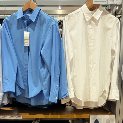 女装全棉白衬衫/长袖休闲衬衣