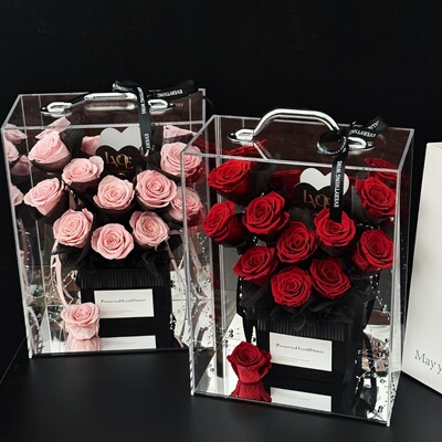 情人节告白礼物永生花花盒