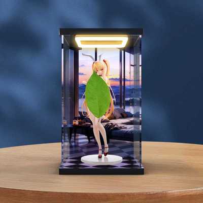 适用BearPanda 小百合兔女郎真丝袜温感漆追视眼亚克力回灯收纳盒