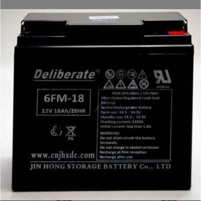 Deliberate蓄电池6FM-1812V-18