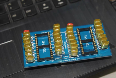 TDA1541 并联摸块 双转单 TDA1541A 板 配镀金针脚 电容成品全新