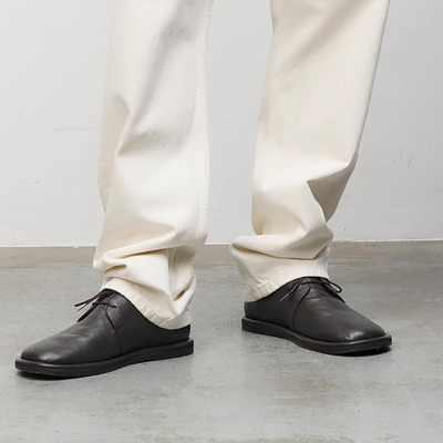 英国粒面鹿皮柔软沙漠靴皮鞋