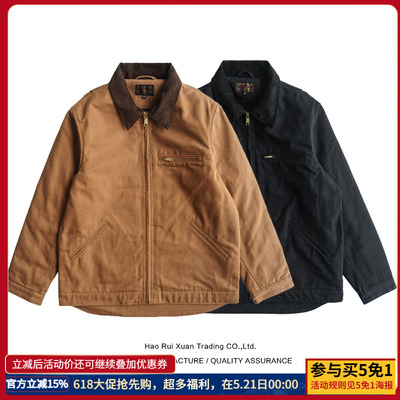 沾酱 底特律夹克103828棉服男士j001升级款帆布工装阿美咔叽外套