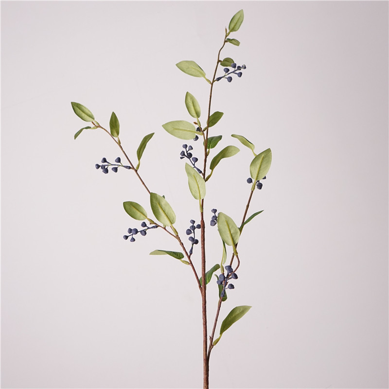 高品质仿真花越橘枝假花居家摆设花艺装饰品摄影道具花材插花束