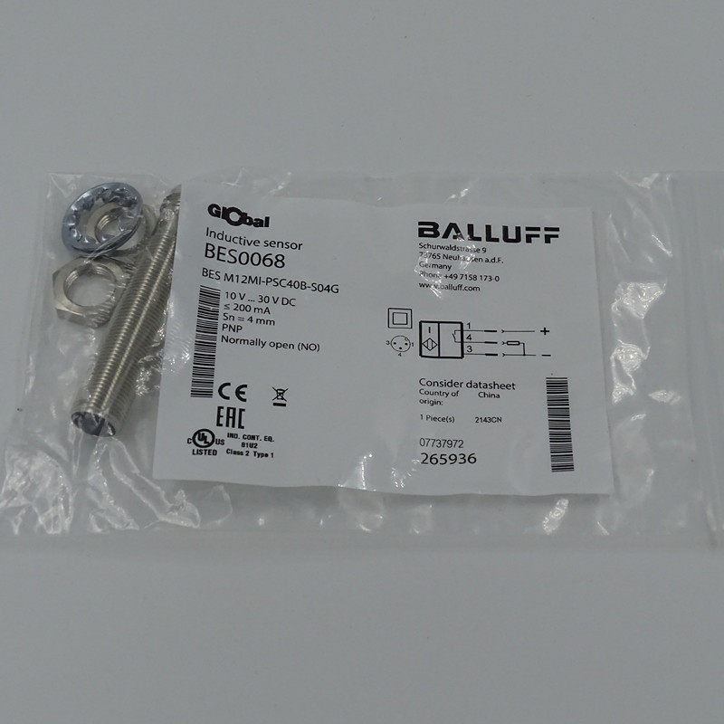 全新原装BES0068巴鲁夫电感式接近开关BES M12MI-PSC40B-S04G现货_虎窝淘