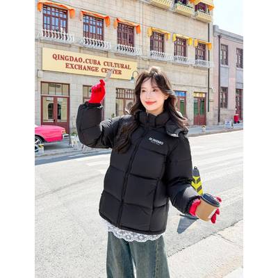MM明摩女装短款羽绒服女款冬季2025年新款小个子情侣加厚爆款外套