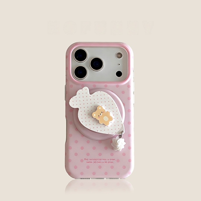 小熊吊坠磁吸支架适用1加15T/ACE6至尊一加13t手机壳12/1+9R/oneplus ACE5/ACE3pro可爱11粉色ACE2V软Turbo6X