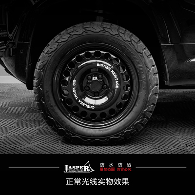 复古越野车轮胎反光贴