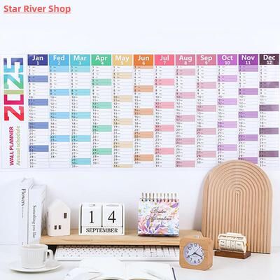 2025 Annual Wall Calendar Planner Wet Erase Laminated 12 mon