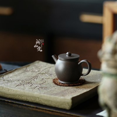 阅山堂 | 小贡珠 天青泥 文人紫砂壶 林小龙全手工制作