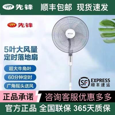 先锋电风扇立式家用落地扇可调节