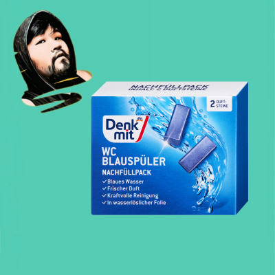 德国代购【全场满300包邮】Denkmit厕所蓝水补充装2件装