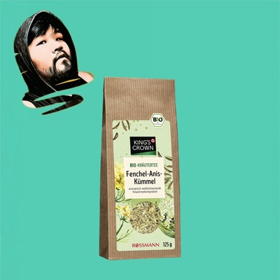 德国直邮【全场满5盒包邮】King's crown有机茴香八角茶125g