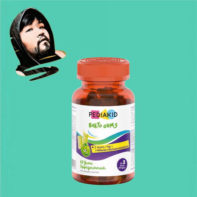 德国直邮【全场300包邮】pediakid儿童软糖苹果味60粒,137g