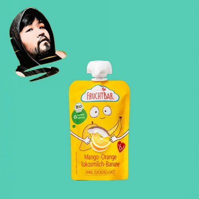 德国直邮【满300包邮】fruchtbar6个月+有机芒果橙子椰奶香蕉果泥