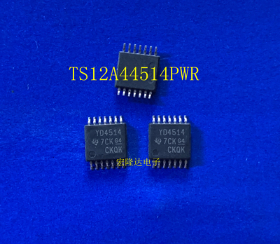 TS12A44514PWR 丝印YD4514 全新原装 模拟开关 封装TSSOP14