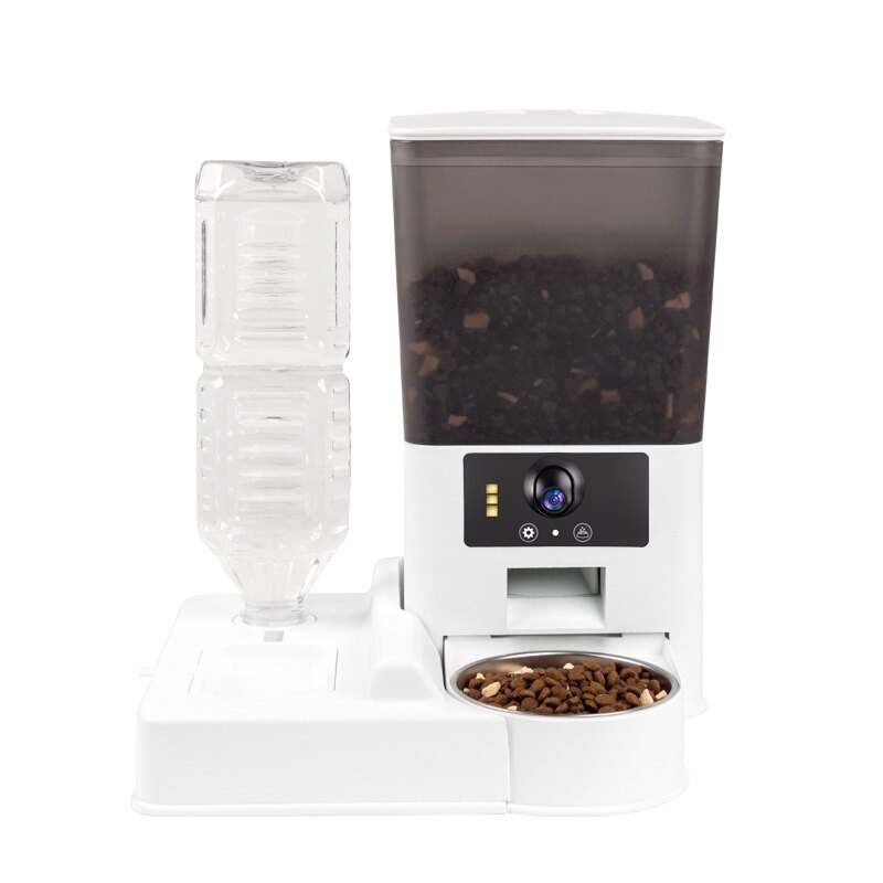 百纳森宠物自动喂食器大容量智能定时定量出粮wifi远程监控喂食机