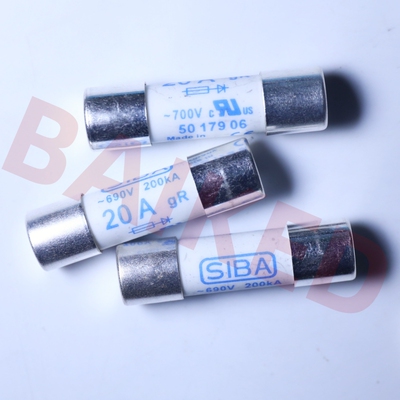 SIBA熔断器 AC690V 200kA 20A gR AC700V 50 179 06 10*38 保险丝