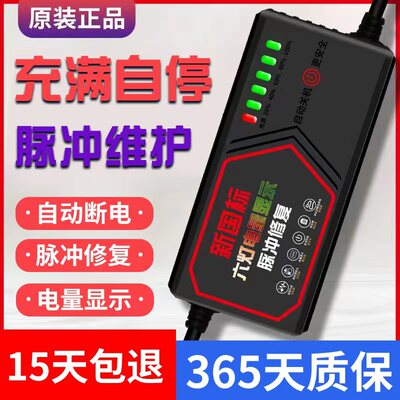 自动断电 电动车电瓶充电器48V60v72V20AH电车三轮车电池智能通用