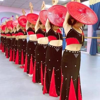 女儿花舞蹈服傣族舞服装鱼尾裙