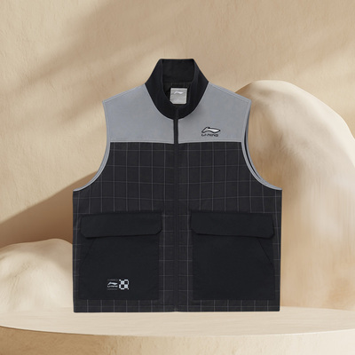 李宁正品男子运动单马甲AMDS001