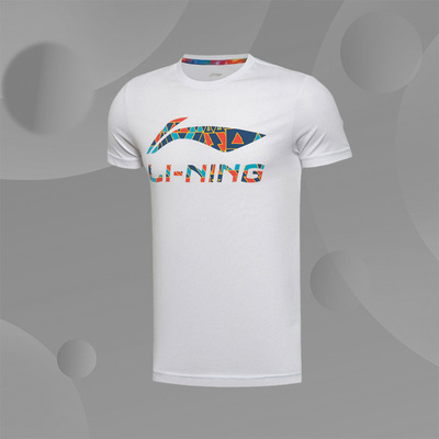 李宁正品男运动短袖T恤ATSQ163