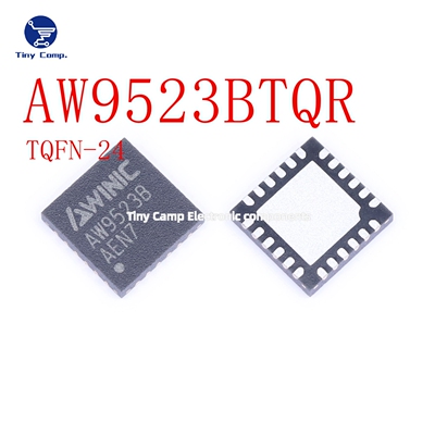 现货实拍 AW9523BTQR QFN-24L 共阳极恒流LED呼吸灯驱动芯片