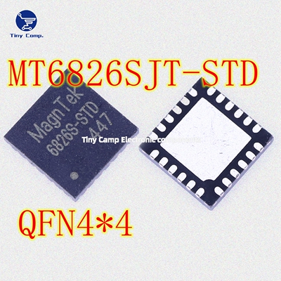 现货直拍 MT6826SJT-STD QFN4*4 高速高精度角度编码器原装芯片