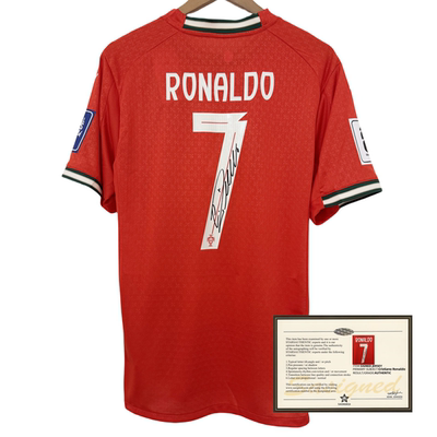 25葡萄牙 C罗纳尔多 印签签名球衣 soccer ronaldo jersey