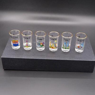 souvenir 6-pack tequila base shot glass set shanghai china