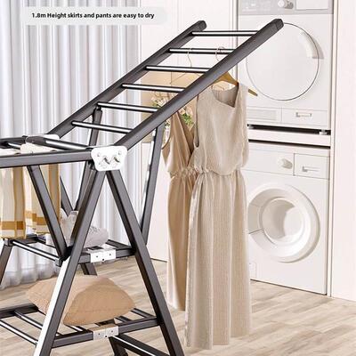 clothes drying rack folding laundry garment dryer hanger
