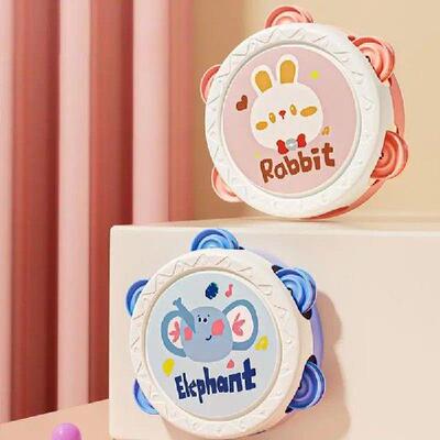 Tambourine For Kids Adorable Animal Pattern Bell Metal