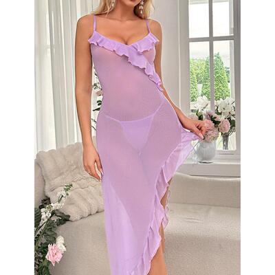 Sexy lingerie, sexy mesh pajamas, suspender nightgown