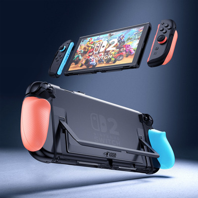 Skull & Co. 任天堂SWITCH2 FissionGrip分体式握把保护套 skullco骷髅雾鸦 拆卸方便 直插底座 NS2保护壳