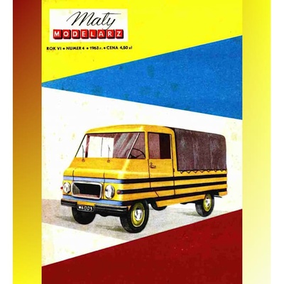 《Maly Modelarz》1963-4期 Zuk汽车纸模型 DIY手工制作