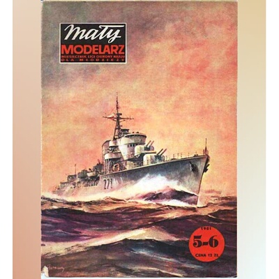 《Maly Modelarz》纸模型 1981年5-6期 驱逐舰ORP Blyskawica DIY