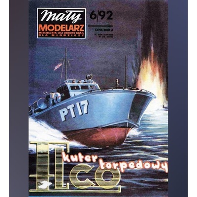《Maly Modelarz》纸模型 鱼雷艇Elco PT17 DIY手工制作