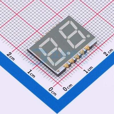 LED数码管 GS3921AG-G SMD,19.6x15mm 2位0.39电子元件BOM可配单