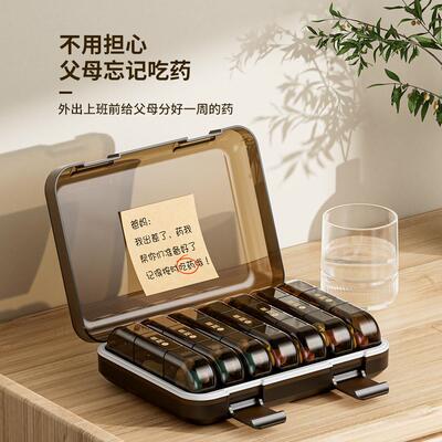 1PC Weekly Pill Case Pillbox 7 Days Medicine Tablet Box Port