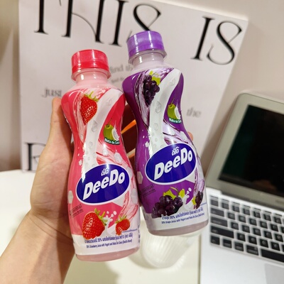 巨好喝！泰国711同款嘟嘟草莓奶橙子葡萄奶果肉平装牛奶泰国牛奶