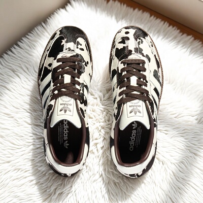 adidas 阿迪达斯originals女子经典奶牛纹印花舒适德训鞋KK2238
