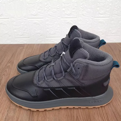 阿迪男女中帮保暖休闲鞋