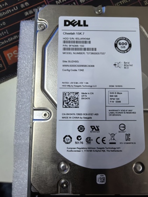DELL ST3600057SS 600G/15K.7/SAS 0W347K   原厂正品